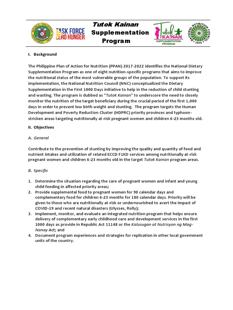 Tutok Kainan | PDF | Dietary Supplements | Human Nutrition