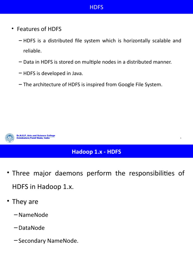 Unit Ii Hadoop Pdf Apache Hadoop Information Technology 
