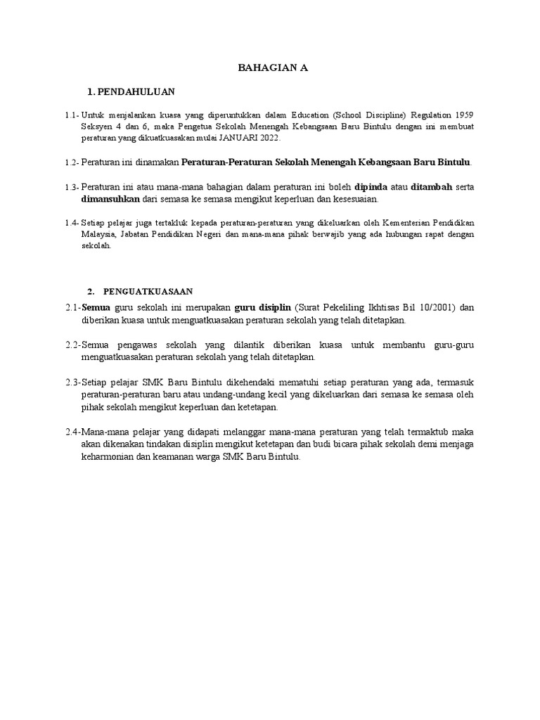 Buku Panduan Disiplin | PDF