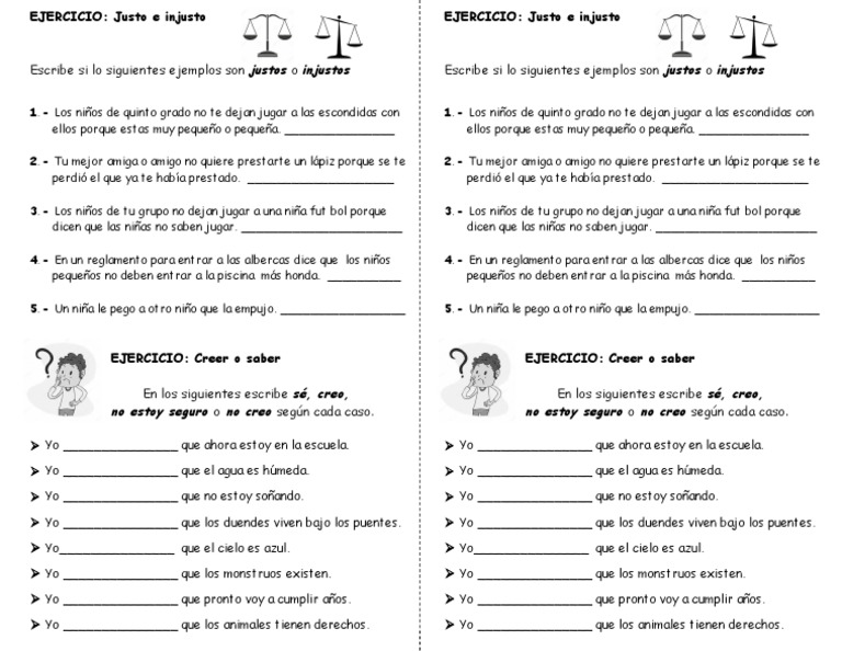KIO Y GUS Juso o Injusto Creer o Saber (Capitulo 2 Episodio 1) | PDF