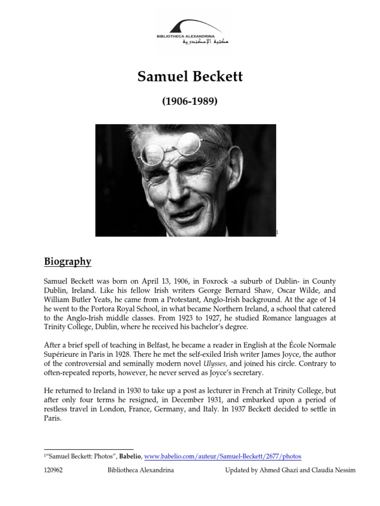 Beckett Samuel Eng 1209 | Download Free PDF | Samuel Beckett