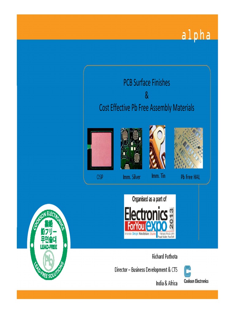 Pcb Surface Finishes Download Free Pdf Printed Circuit Board Solder