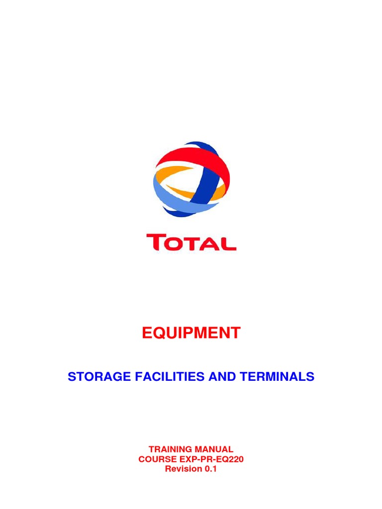 Storage Facilities and Terminals Training Manual: Procedures and ...