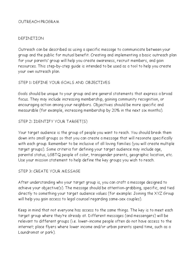 Outreach | PDF | Social Media | Popular Culture & Media Studies