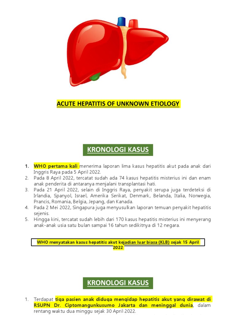 Hepatitis Akut - Unknown Etiology | PDF