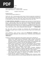 Contoh Surat Gugatan Wanprestasi | PDF