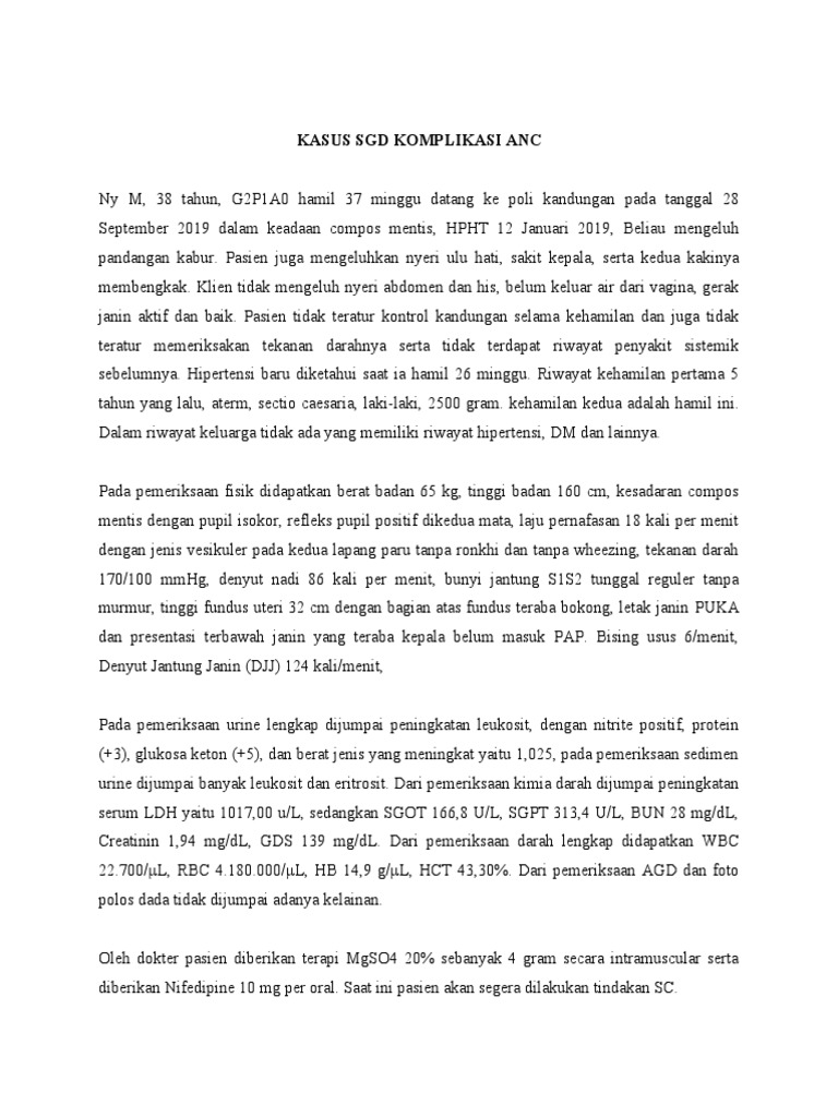 Kasus SGD Anc | PDF