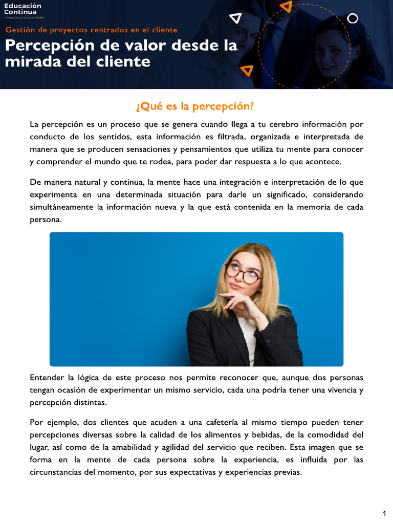 HGB 03 Percepción de Valor Desde La Mirada Del Cliente | PDF ...