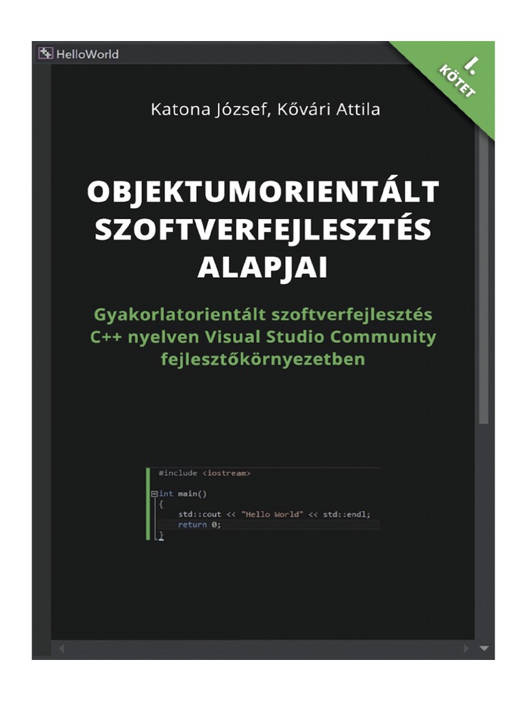 Objektumorientált Szoftverfejlesztés Alapjai | PDF