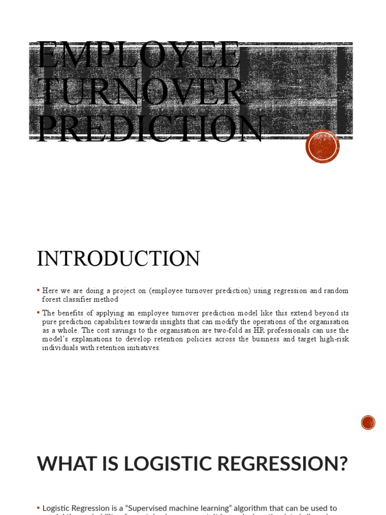 Employee Turnover Prediction | PDF | Computers