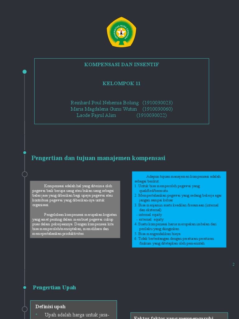 Kelompok 11 - Kompensasi Dan Insentif | PDF