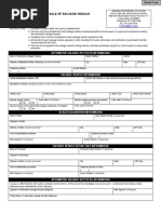 Notification of Change of Ownership, Sale of Motor Vehicle (Form NCO ...