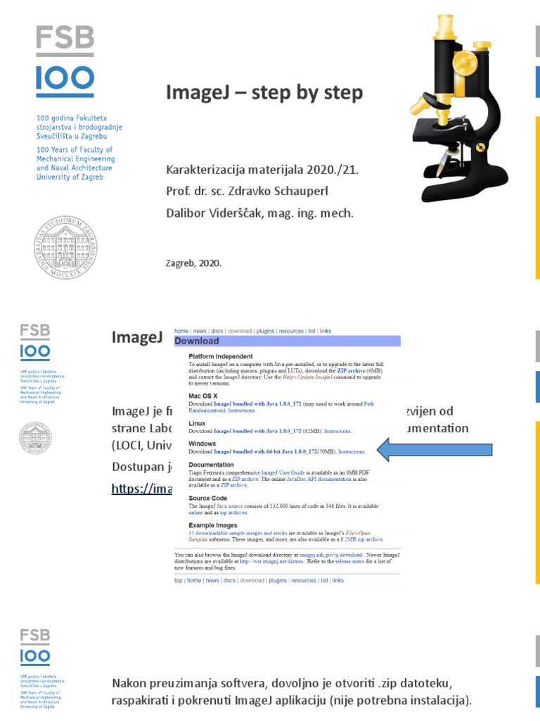 ImageJ - Step by Step+Ostale Metode | PDF