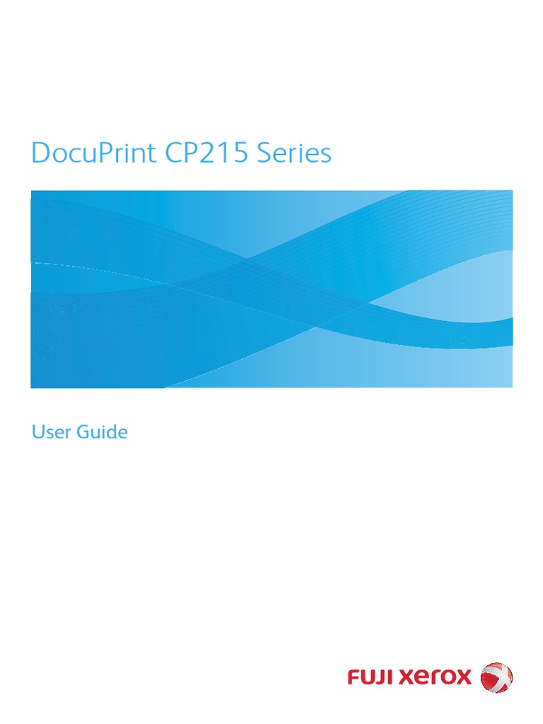 Docuprint Cp215 Series | PDF | Ac Power Plugs And Sockets | Printer ...