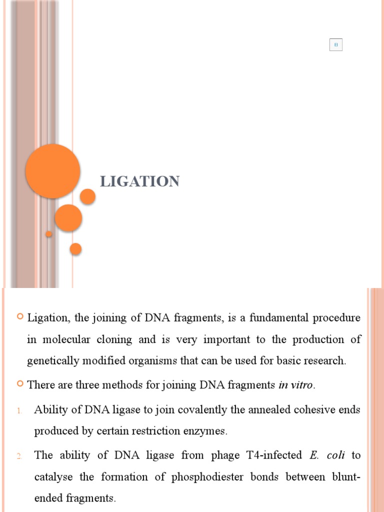 Ligation | PDF