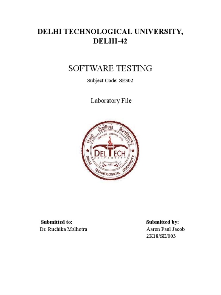 Software Testing Lab File | PDF | Matrix (Mathematics) | Mutation