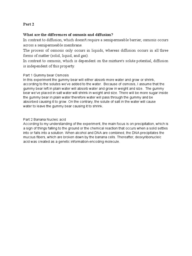 Biochem Experiment | PDF | Wellness