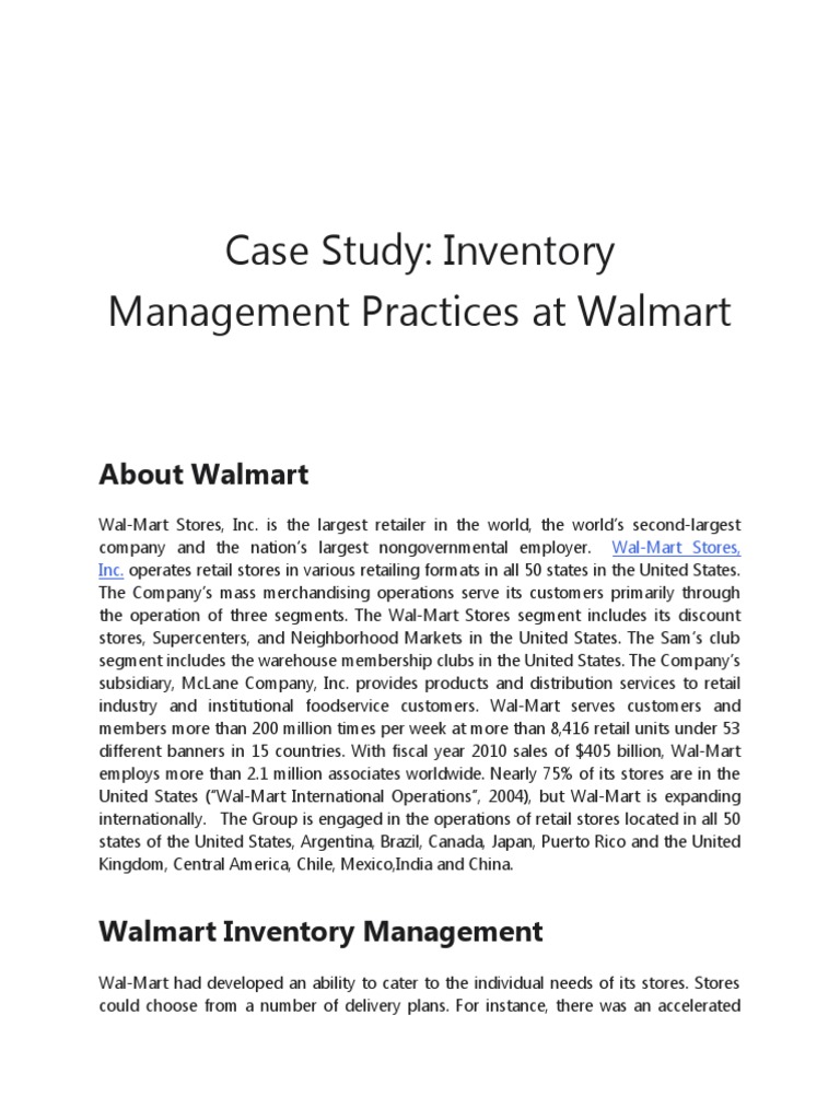 How Walmart Achieved Inventory Management Excellence Through Advanced ...