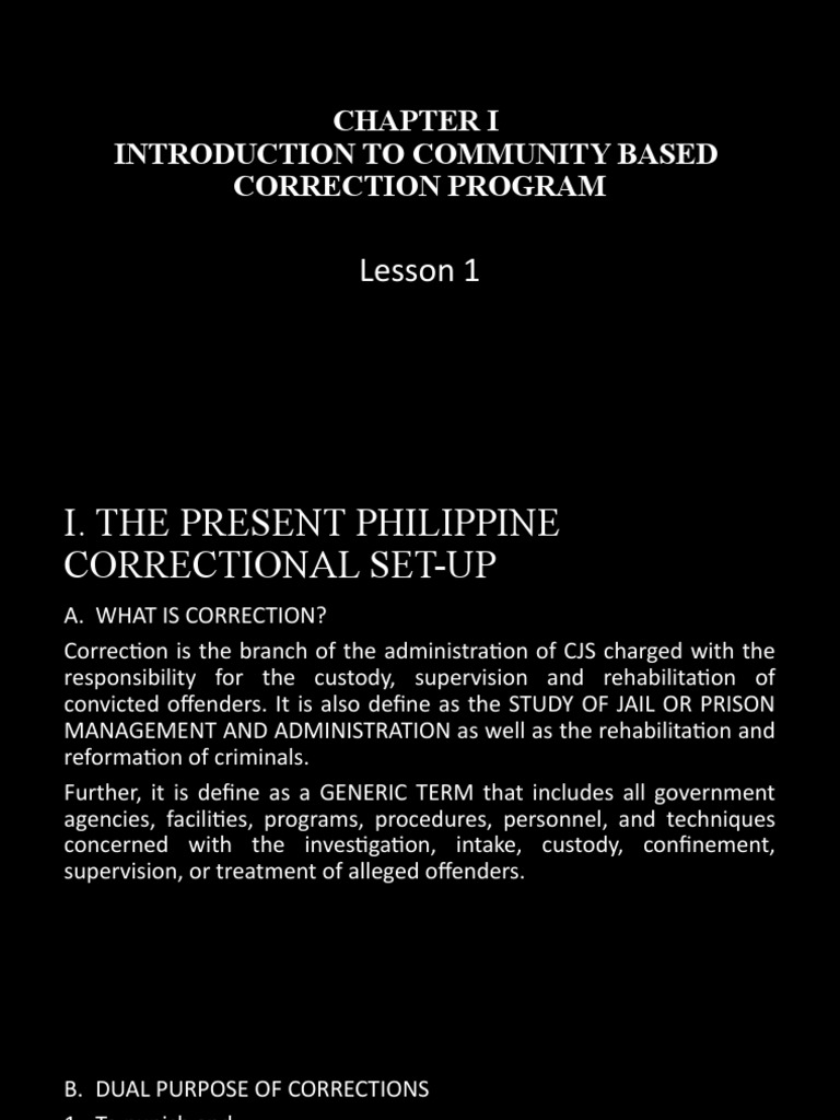 Non - Institutional Corrections CA 2 | PDF | Social Science | Law