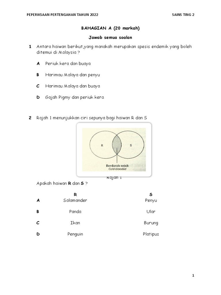 Ppt Sains Ting 2 Set B Pdf