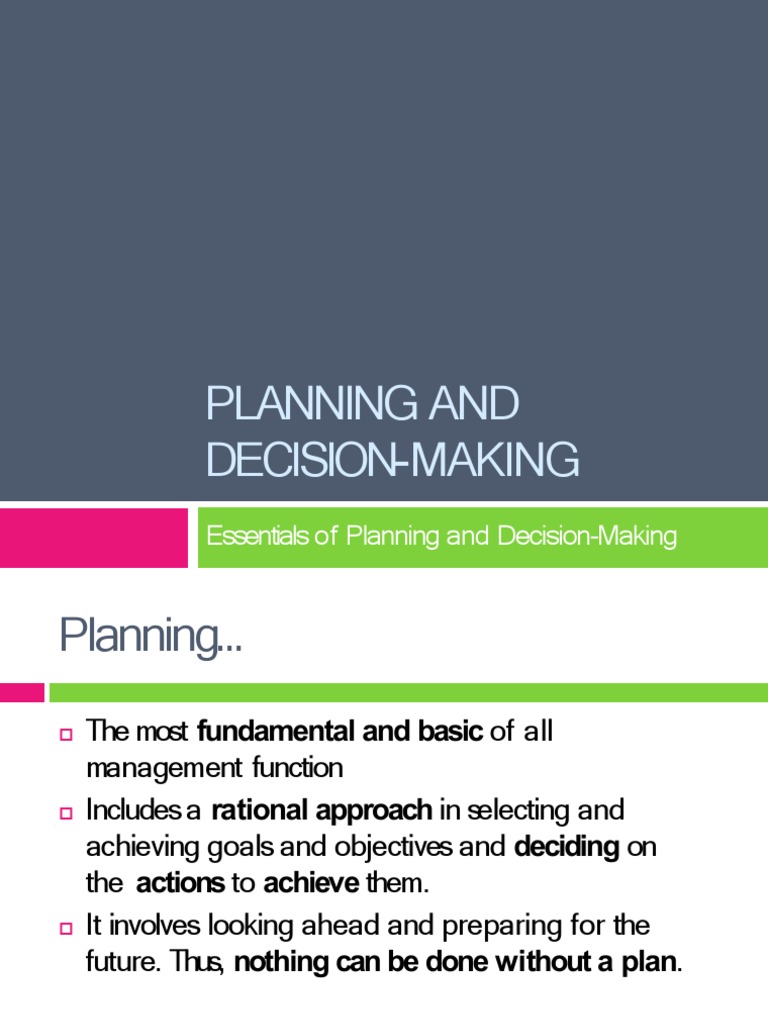 Planning & Decision Making | PDF | Procter & Gamble | Business