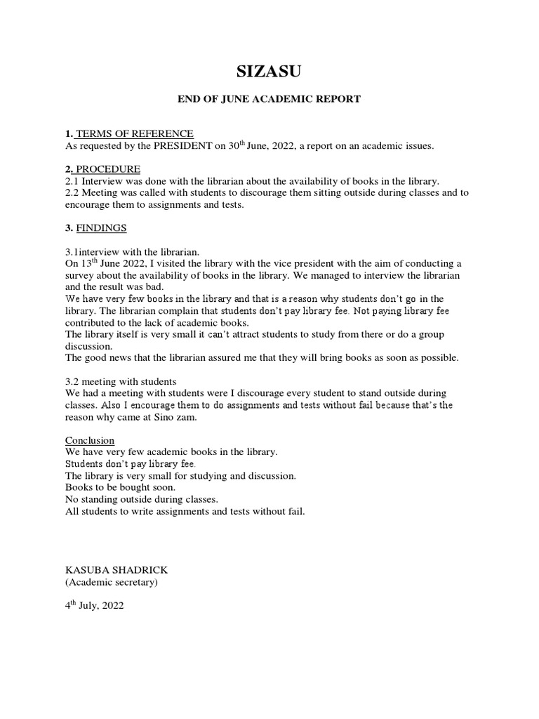 Academic Report | PDF