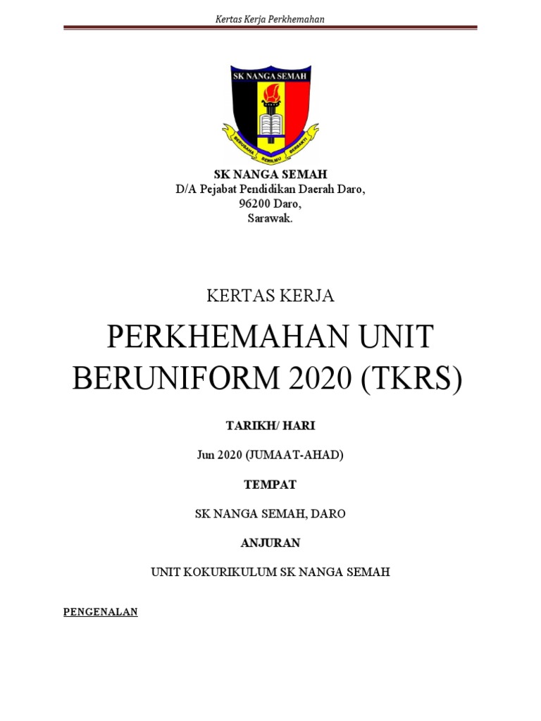 Perkhemahan Unit Beruniform 2019 | PDF | Karier & Perkembangan