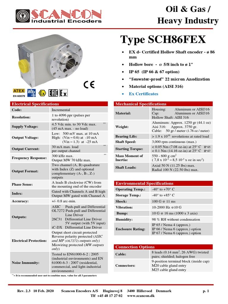 TDS-11SA 直连编码器sch86fex-specifications-23 | PDF | Electronics ...