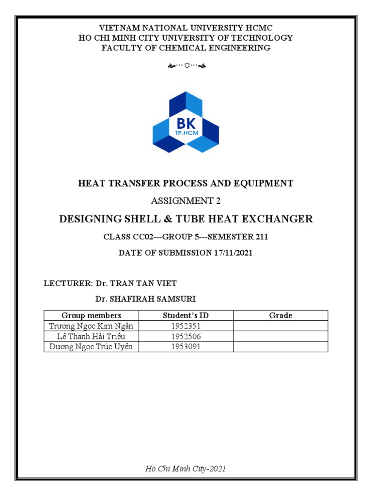 ASSIGNMENT 2 Heat Transfer | PDF | Heat Exchanger | Steam