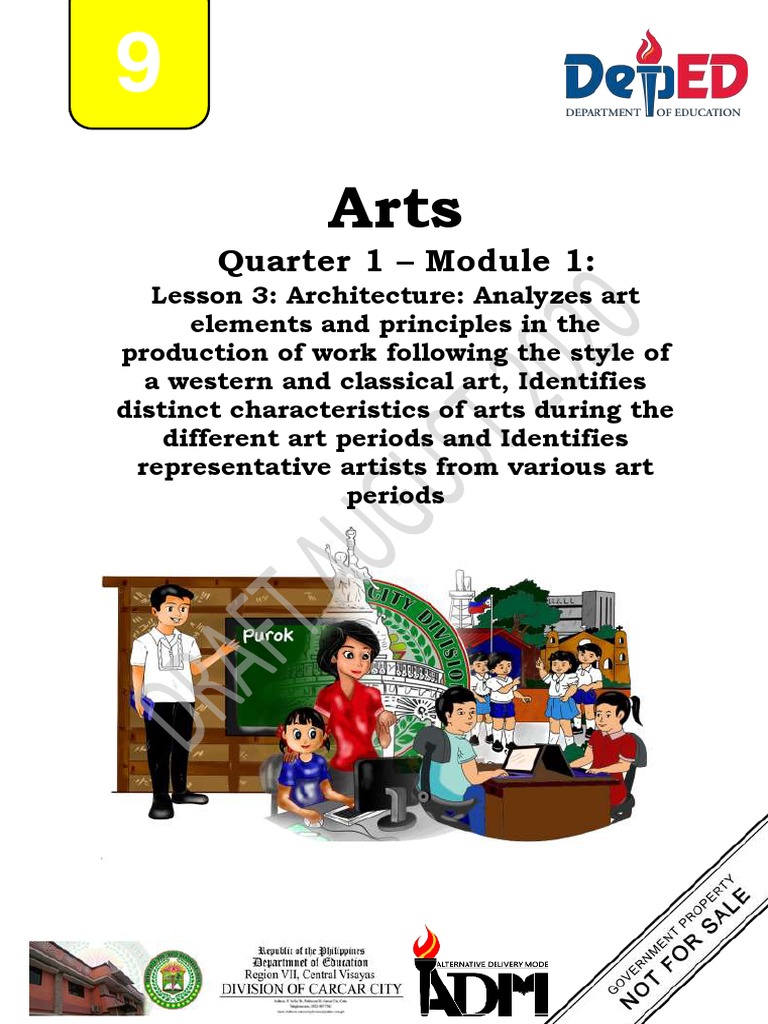 Arts 9 Module 1 Week 3 Lesson 3 v.01 CC | PDF | Sculpture | Vault (Architecture)