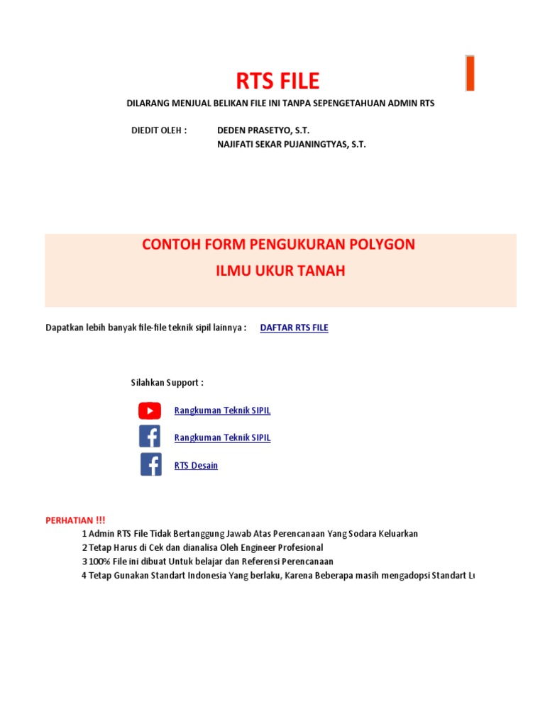 Contoh Form Pengukuran Polygon | PDF