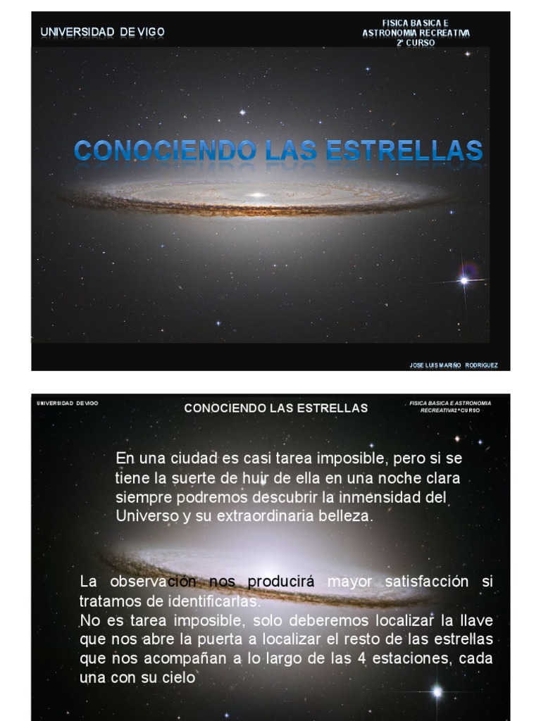 Conociendo Las Estrellas | PDF | Constelación | Estrellas