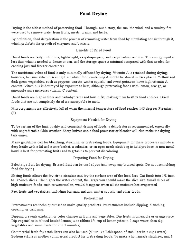 Dry Food | PDF | Foods | Vegetables