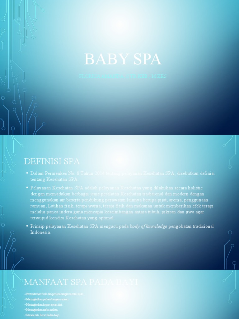 Baby Spa | PDF | Kesehatan Holistik | Gaya Hidup