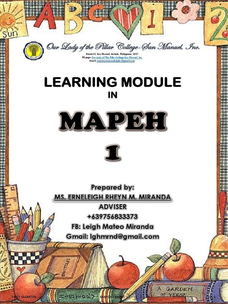 Mapeh - Music Grade 1 First Grading | PDF | Rhythm | Silence