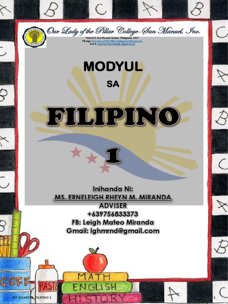 Filipino First Grading | PDF