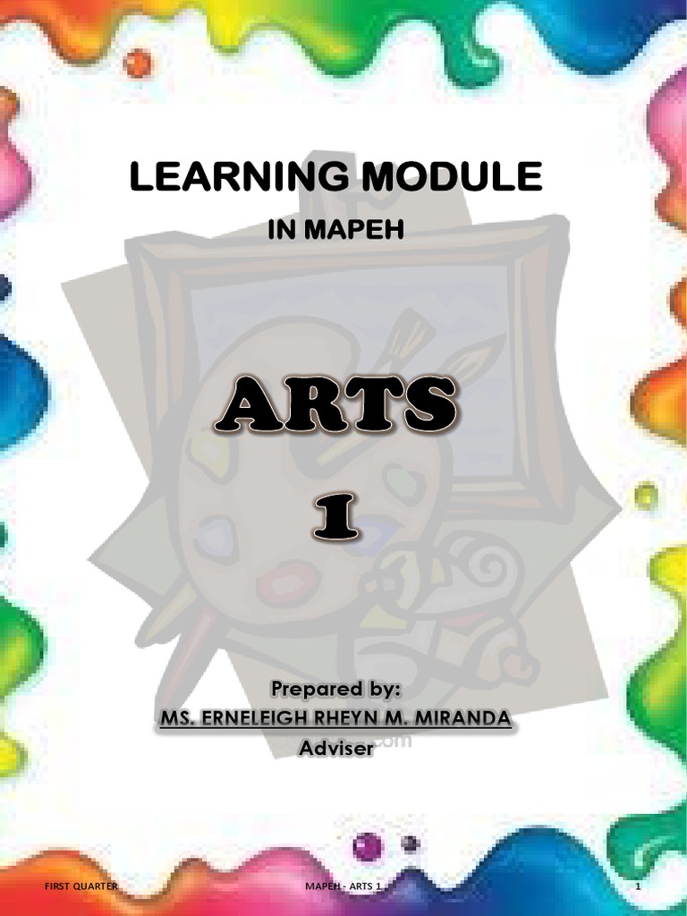 MAPEH Grade 1: Introduction to Drawing | PDF | Drawing | Yellow