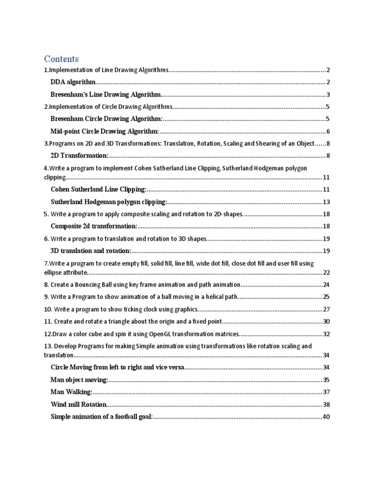 Computer Graphics Lab | Download Free PDF | 2 D Computer Graphics | Shape
