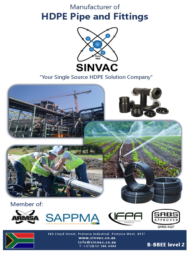 SINVAC Piping Catalogue 27 07 2020 A | PDF | Pipe (Fluid Conveyance) | Polyethylene