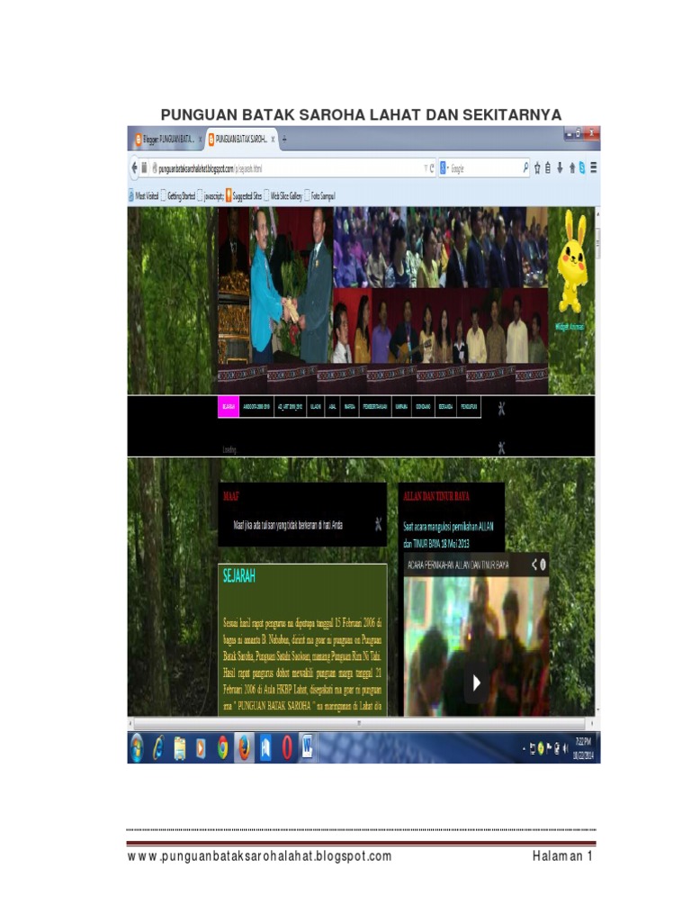 Adoc - Pub - Punguan Batak Saroha Lahat Dan Sekitarnya | PDF
