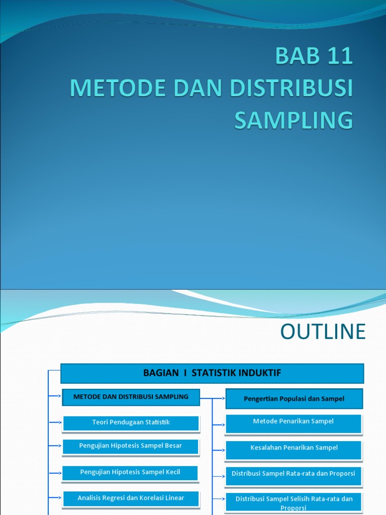 Bab 11 Metode Dan Distribusi Sampling | PDF