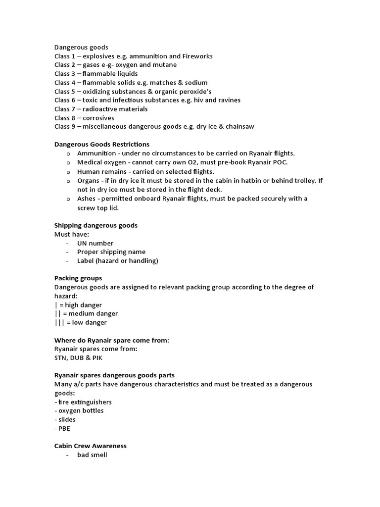 Dangerous Goods | PDF | Dangerous Goods | Chemistry