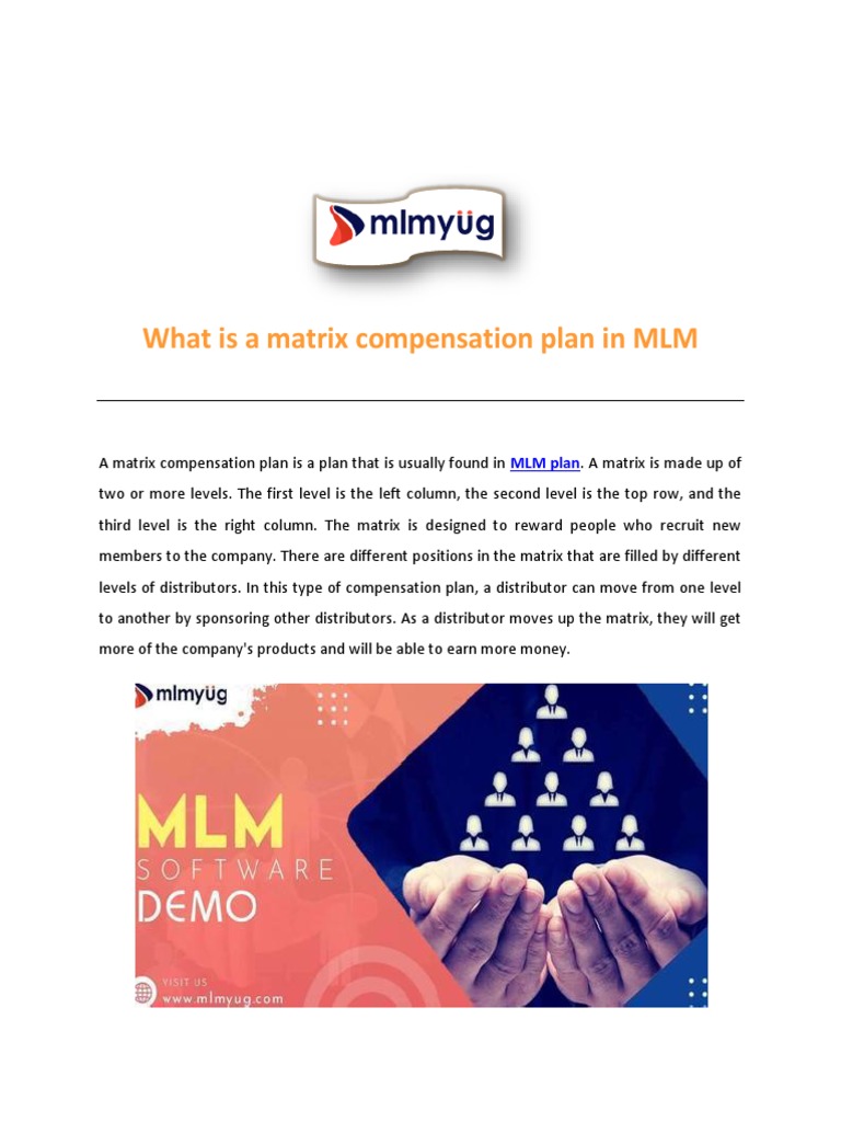 What Is A Matrix Compensation Plan in MLM | PDF | Multi Level Marketing ...