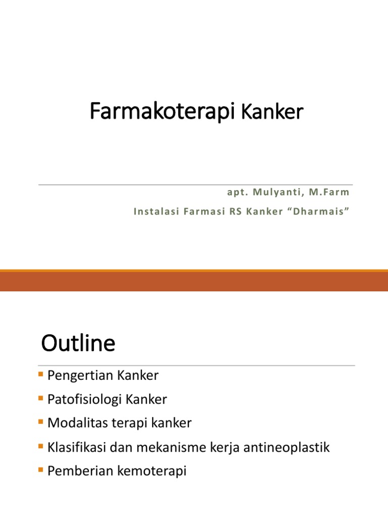 Mulyanti - Farmakoterapi Kanker | PDF