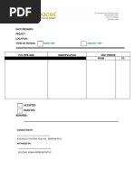 Punch List Form | PDF