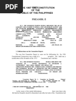 1987 Philippine Constitution Preamble | PDF