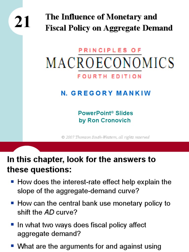 Princ ch34 Presentation | PDF | Fiscal Policy | Monetary Policy