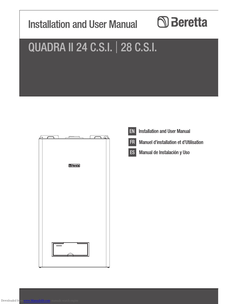 Quadra II 24 Csi | PDF | Water Heating | Boiler