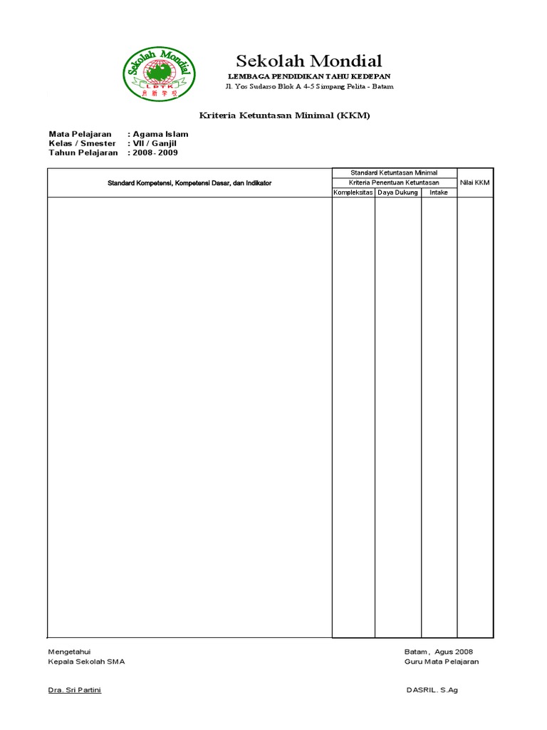 KKM XI KURTILAS | PDF