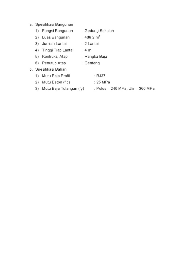 Laporan Struktur Gedung Inspektorat | PDF